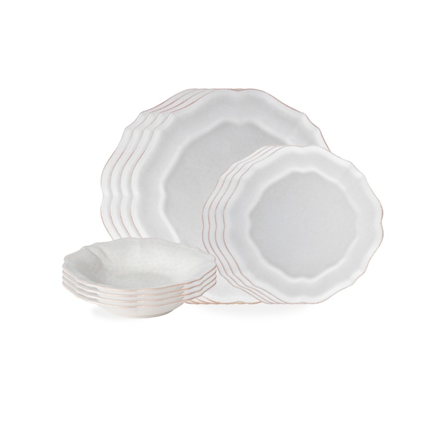 12-piece Dinnerware Set with Pasta Plate Impressions, Casafina by COSTA ... 12-piece Dinnerware Set with Pasta Plate Impressions, Casafina by COSTA ...